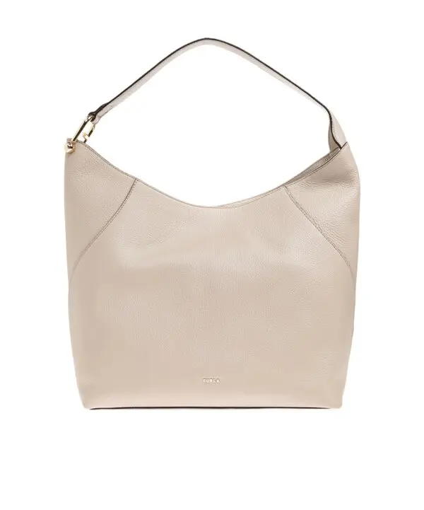 Furla Lara Large Shoulder Bag - Nude