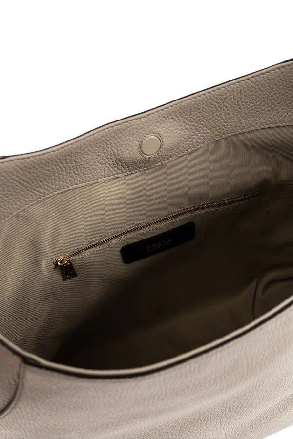 Furla Lara Large Shoulder Bag - Nude