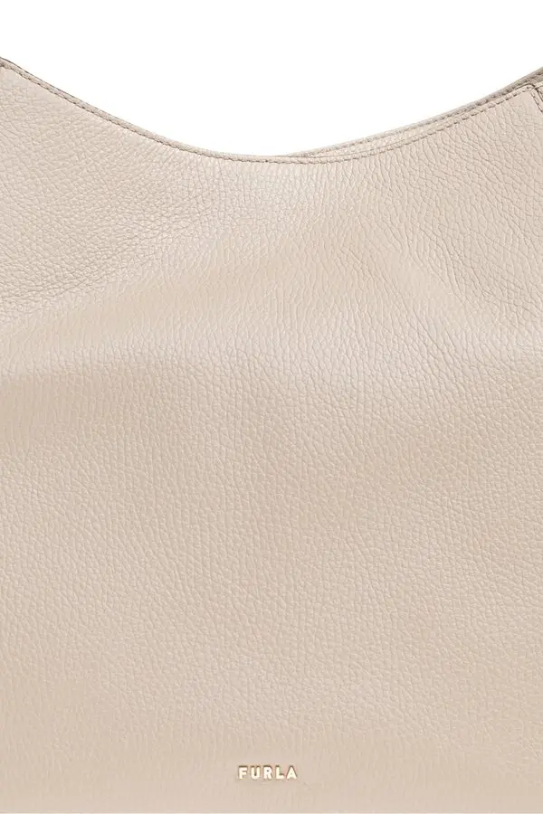 Furla Lara Large Shoulder Bag - Nude