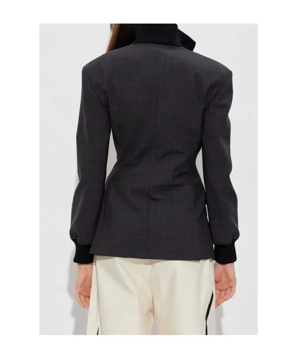 Moschino Stand Collar Zip Blazer