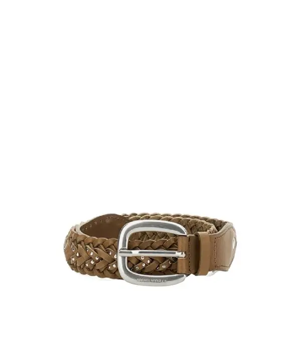 GOLDEN GOOSE Braided Buckle Belt - Multicolor
