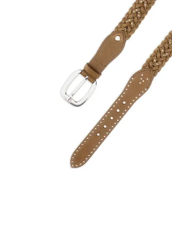GOLDEN GOOSE Braided Buckle Belt - Multicolor
