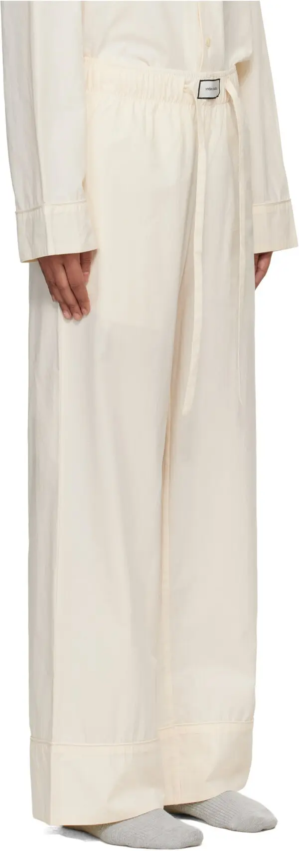ENTIRE STUDIOS Wide-leg Drawstring Pants - White