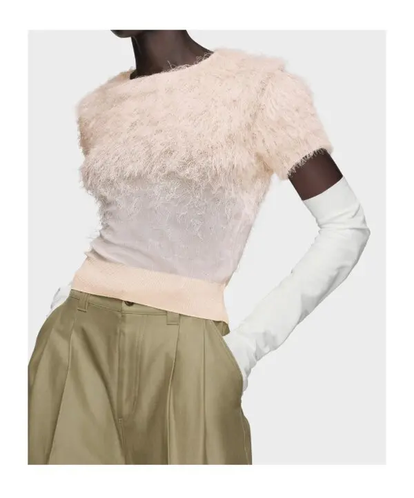 MAISON MARGIELA Textured Silk Knit Top