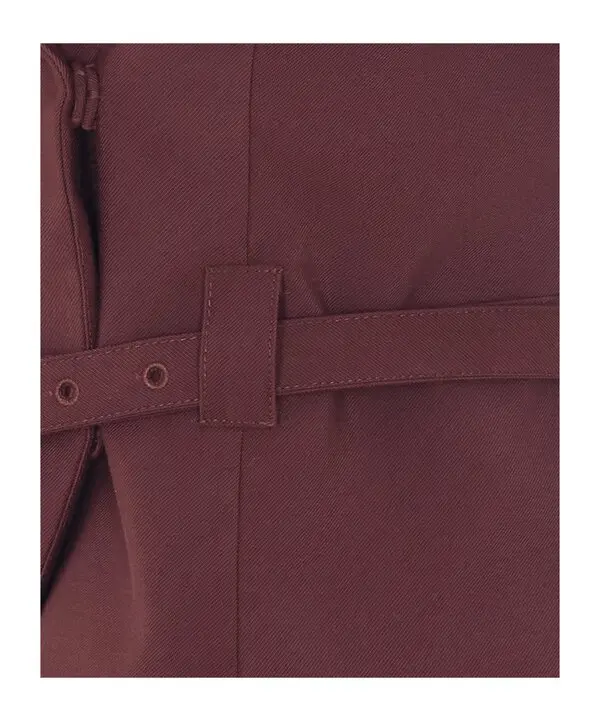 Patrizia Pepe Belted Sleeveless Blazer - Red