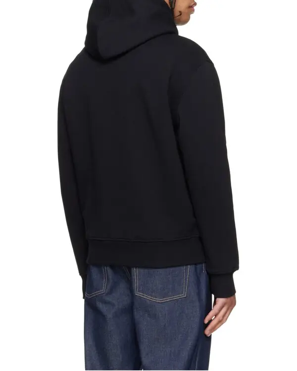 AMI Paris De Coeur Drawstring Hoodie - Black