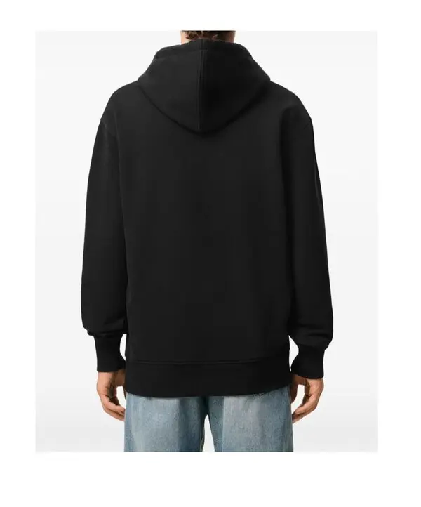 AMI Paris De Coeur Drawstring Hoodie - Black