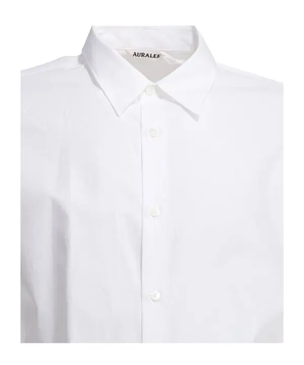 Auralee Long-sleeve Cotton Shirt - White