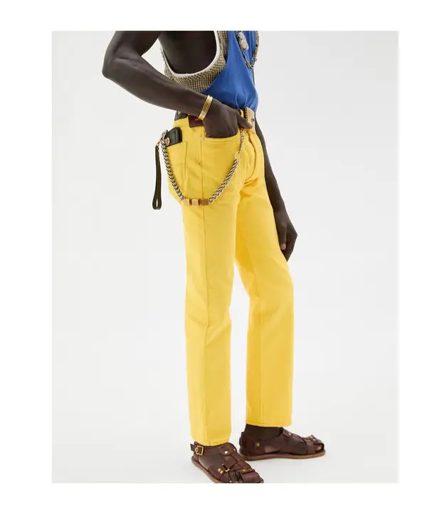 Versace Straight-leg Medusa Jeans - Yellow