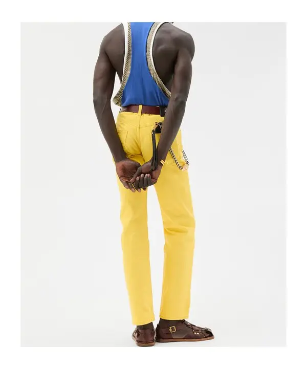 Versace Straight-leg Medusa Jeans - Yellow