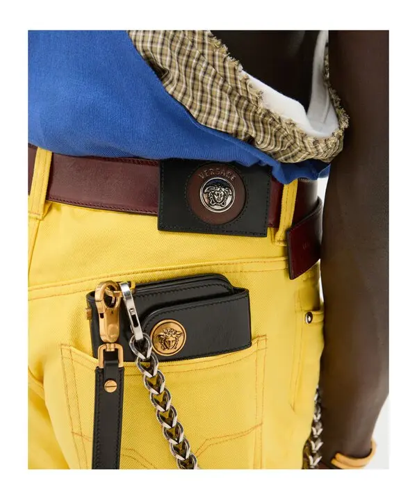 Versace Straight-leg Medusa Jeans - Yellow