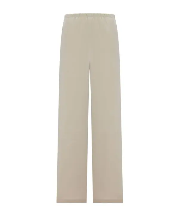 Max Mara Wide Leg Elasticated Trousers - Beige