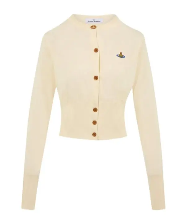 VIVIENNE WESTWOOD Bea Cropped Cardigan - Nude
