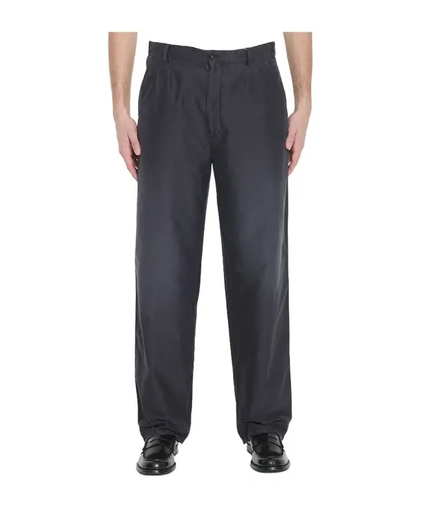 MAISON MARGIELA Pleated Wide-leg Trousers - Black