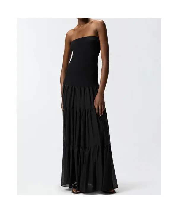 Pinko Baveno Strapless Maxi Dress