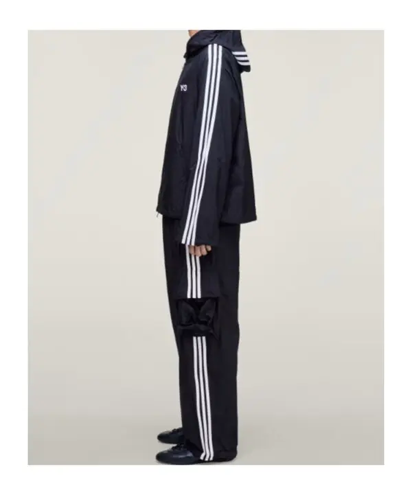 Y3 Lightweight Hooded Jacket With 3-stripes