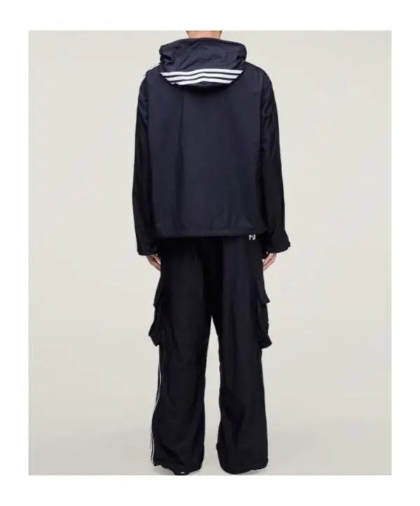 Y3 Lightweight Hooded Jacket With 3-stripes
