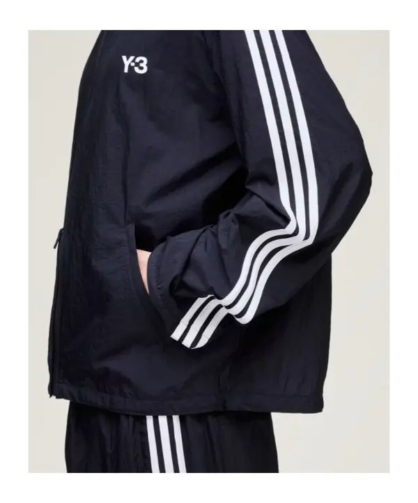 Y3 Lightweight Hooded Jacket With 3-stripes