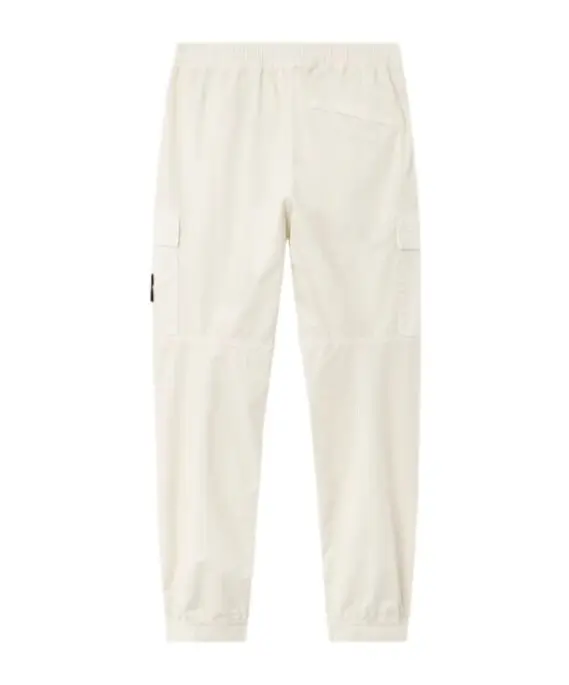 Stone Island Elasticated Waistband Cargo Pants - Ivory