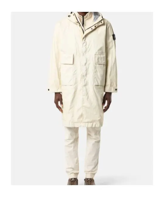 Stone Island Elasticated Waistband Cargo Pants - Ivory