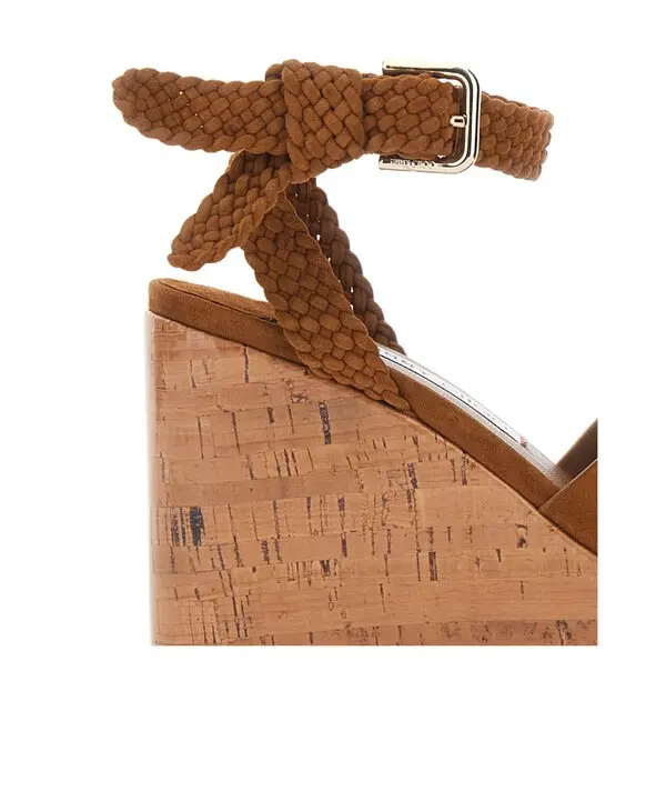 JIMMY CHOO Jori 100 Platform Sandals - Brown