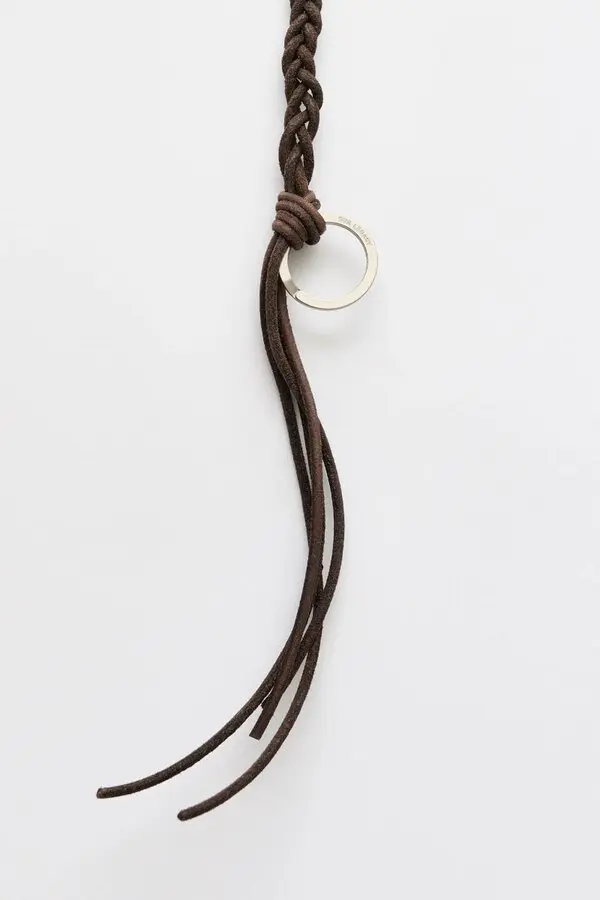 Our Legacy Braided Leather Necklace - Brown