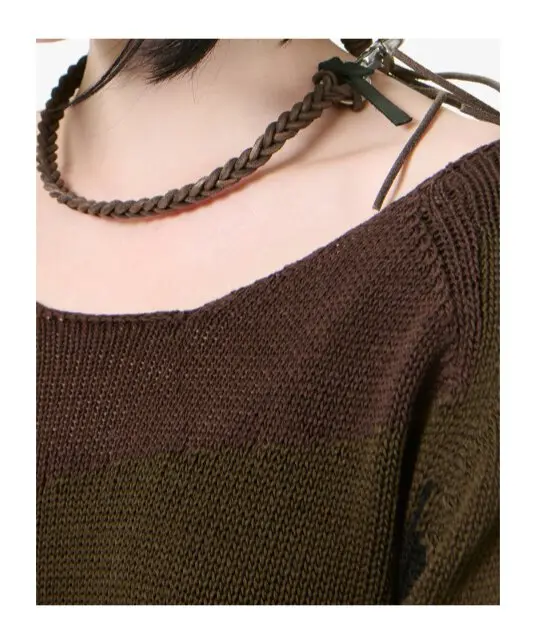 Our Legacy Ladon Braided Leather Keychain - Brown - 24% Off
