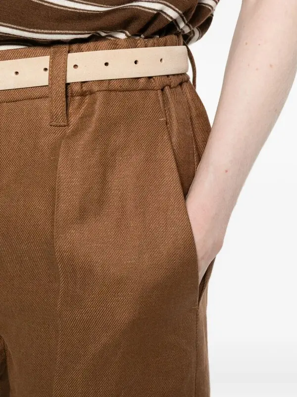 Brunello Cucinelli Pleated Trousers With Elasticated Waist