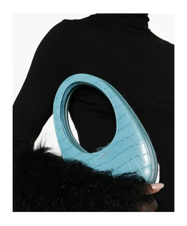 Coperni Embossed Mini Swipe Bag - Blu
