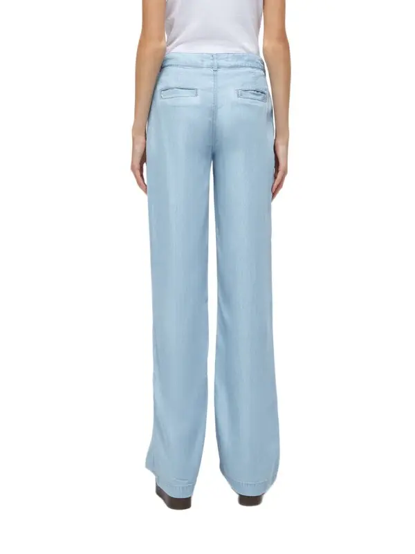BLUGIRL Belt Loop Jeans With Floral Detail