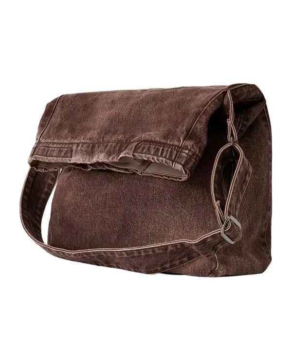 Our Legacy Washed Canvas Messenger Bag - Red