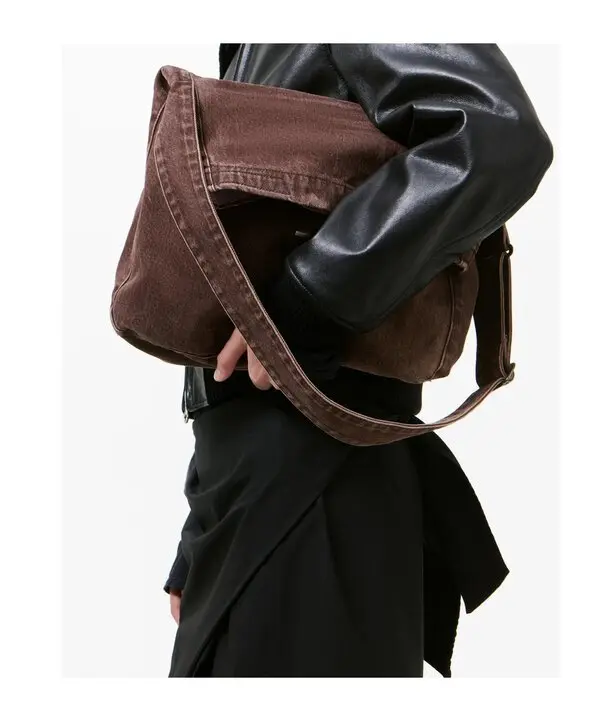 Our Legacy Washed Canvas Messenger Bag - Red