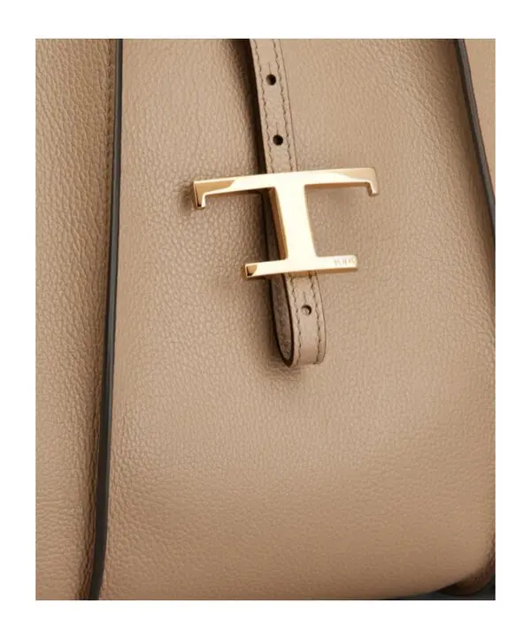 TOD'S Timeless Medium Shopping Bag - Beige