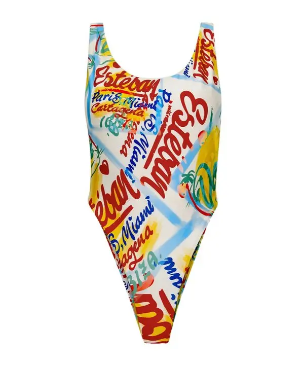 DONDE ESTEBAN All-over Print One-piece Swimsuit - Multicolor