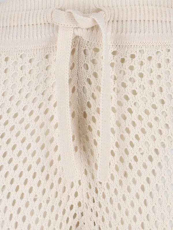 GOLDEN GOOSE Open-knit Wide-leg Drawstring Pants