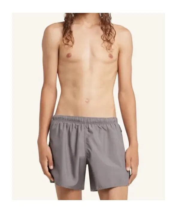 COURREGES Elasticated Waistband Swim Shorts - Gray