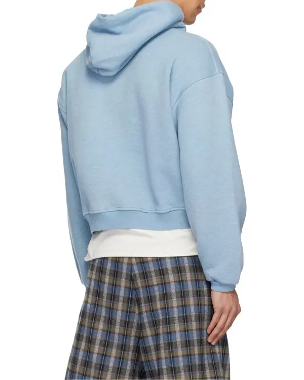 ERL Logo Soft-fit Hoodie - Blue