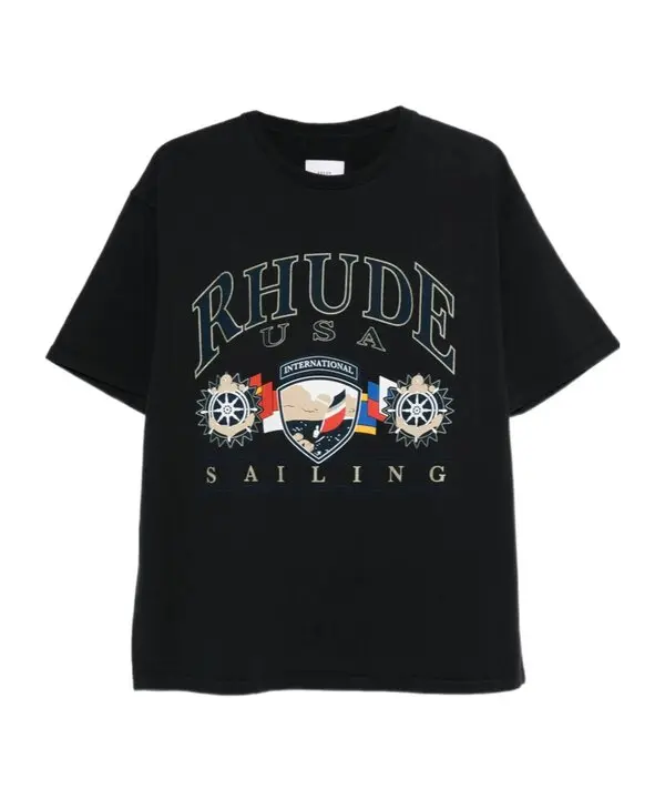 Rhude Sailing Icon T-shirt - Black