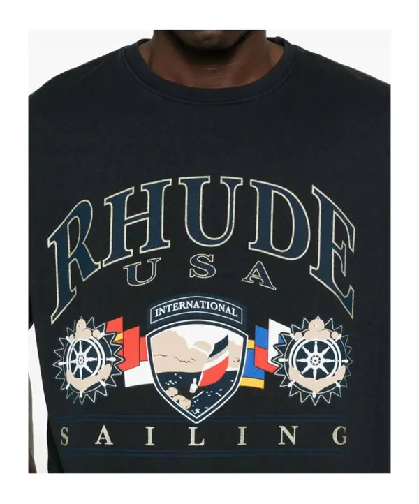 Rhude Sailing Icon T-shirt - Black