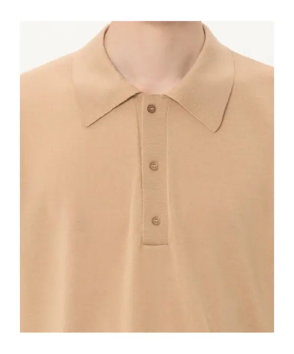 Valentino Garavani Logo Embroidered Short-sleeved Polo Shirt - Nude