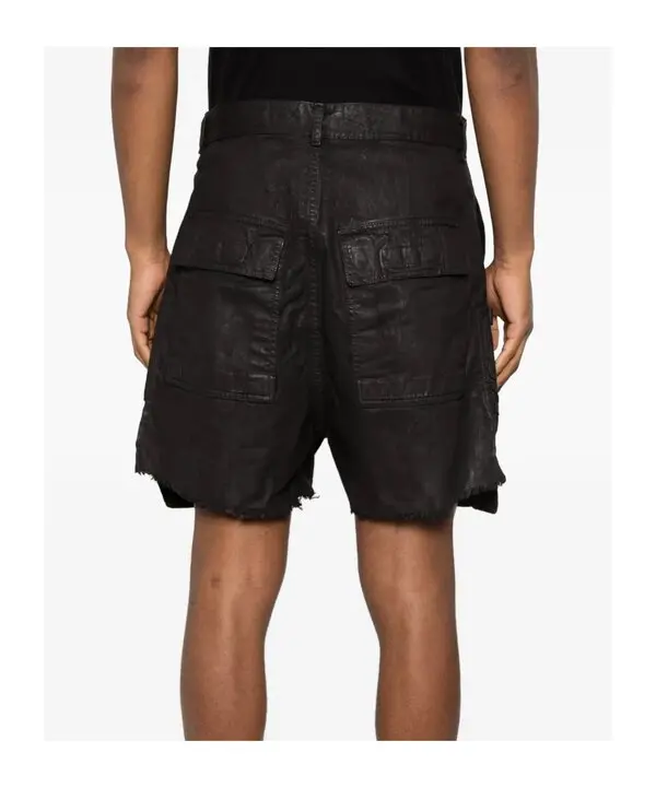 Rick Owens Bauhaus Zip Cargo Shorts - Black