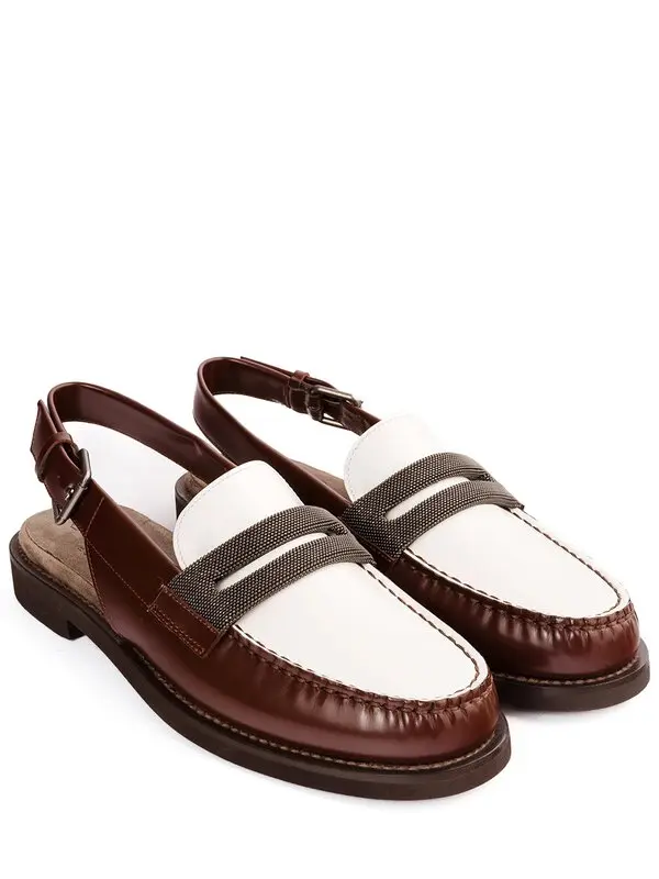 Brunello Cucinelli Slingback Loafers