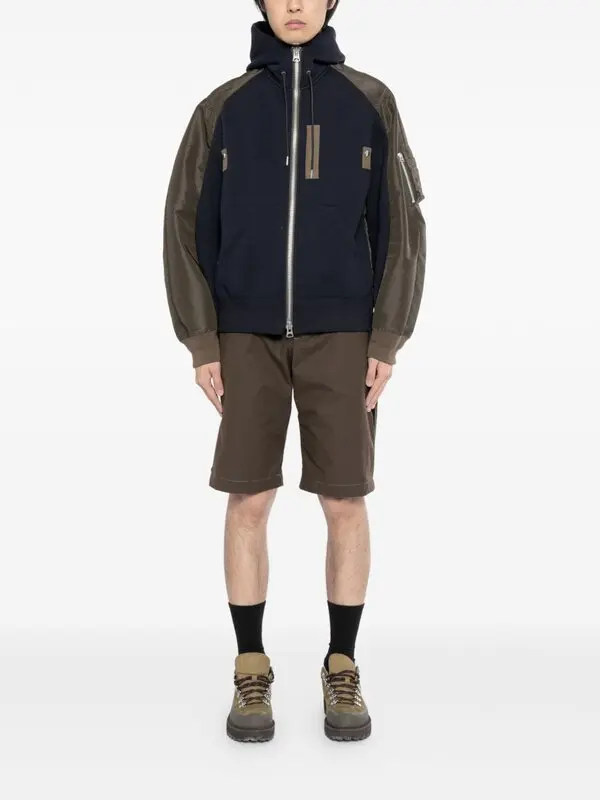 Sacai Sponge Hooded Zip-up Jacket - No
