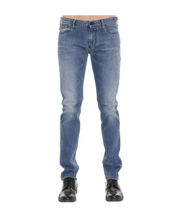 Emporio Armani Belt-loop Denim Jeans