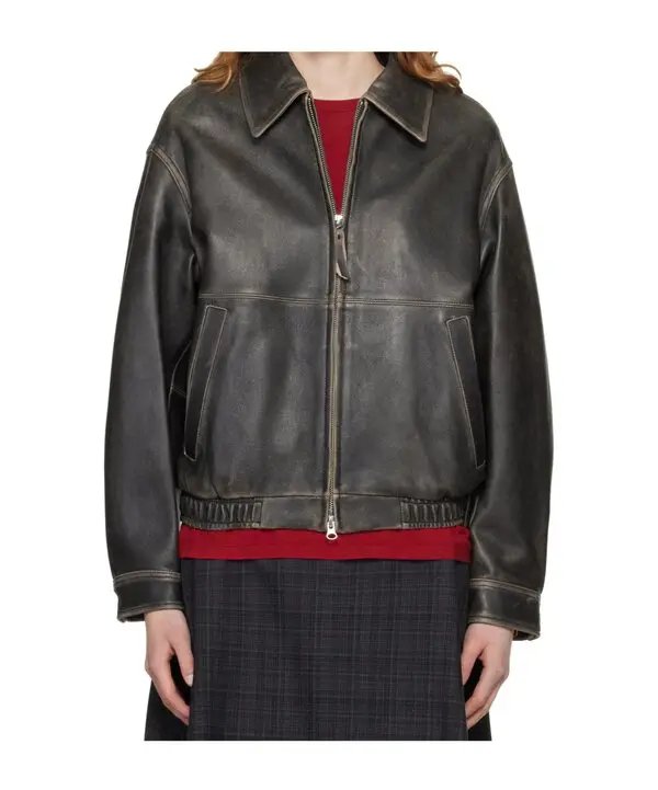 DUNST Brushed Zip Drizzler Jacket - Black