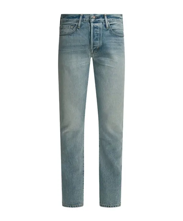 TOM FORD Faded Straight-leg Jeans - Gray