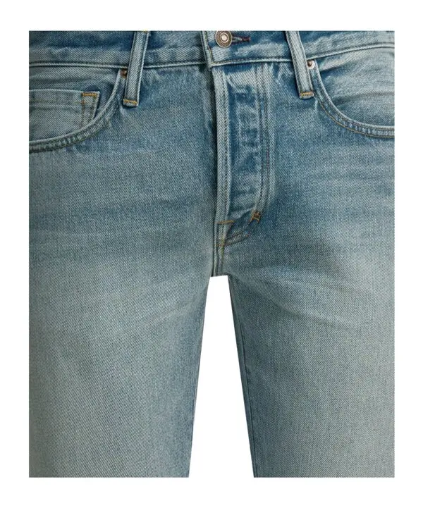 TOM FORD Faded Straight-leg Jeans - Gray