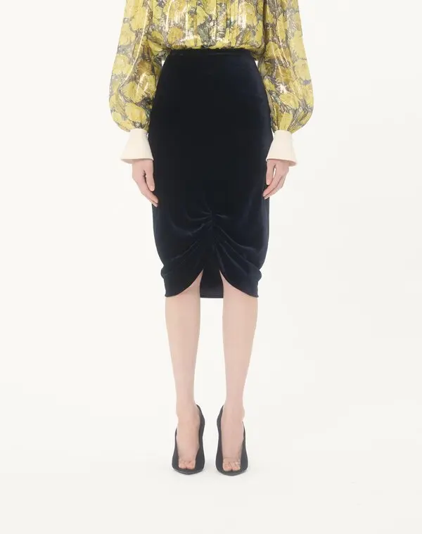 Valentino Garavani Velvet Skirt - Black