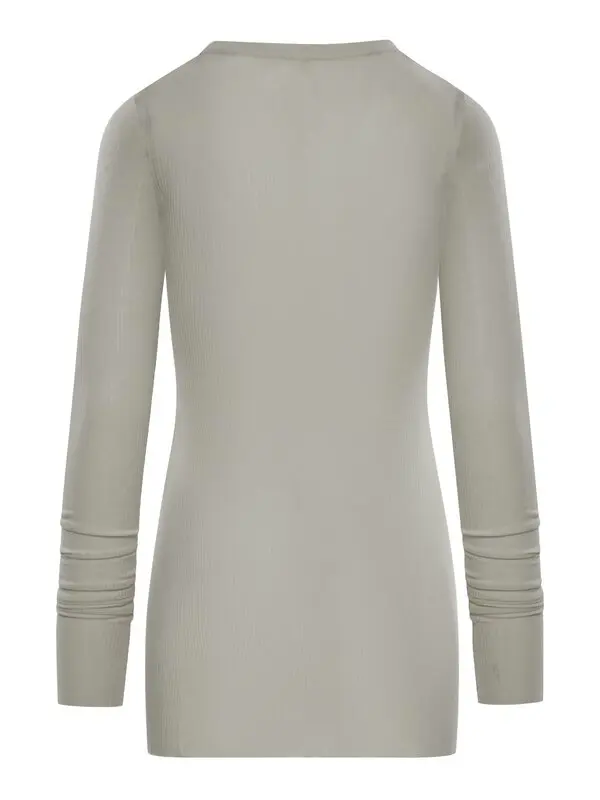 Rick Owens Long Sleeve Knitted T-shirt - No