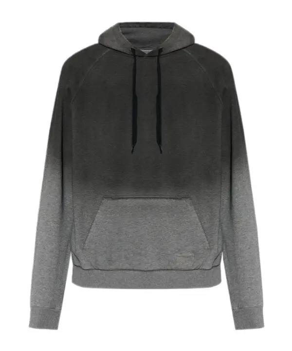 Moschino Ombre Logo Hoodie - Grey